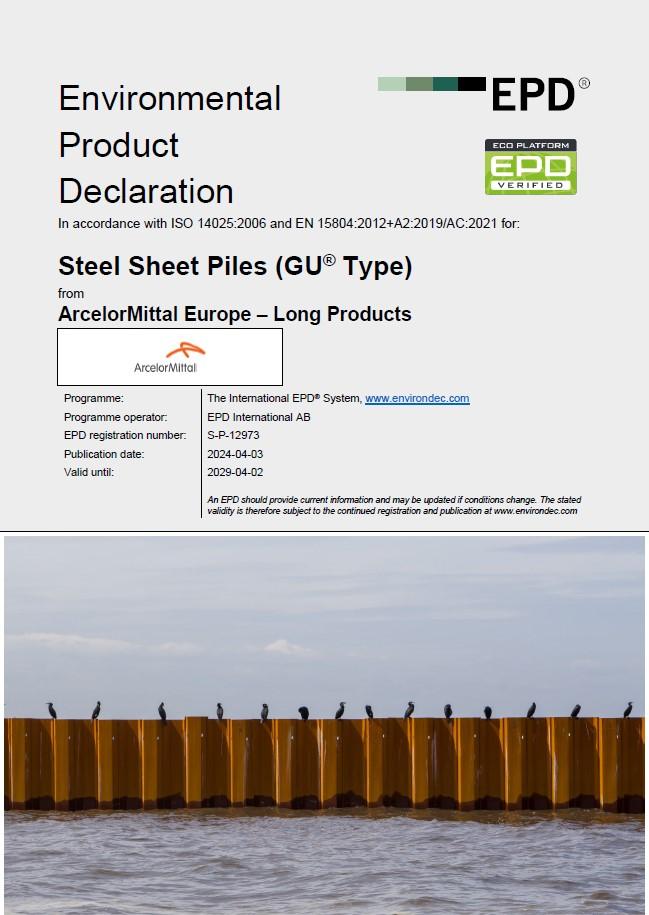EPD Steel Sheet Piles (GU® Type) | ArcelorMittal Sheet Piling